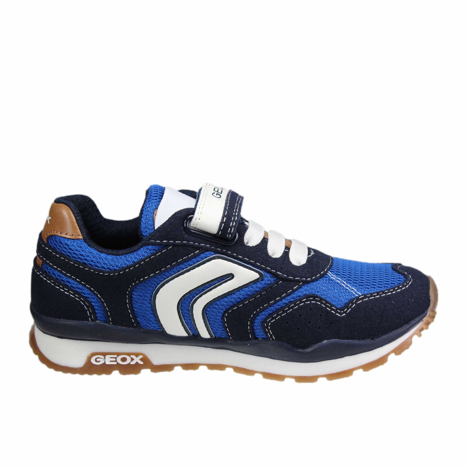 Geox Kinder Klettslipper in blau | Schuhparadies