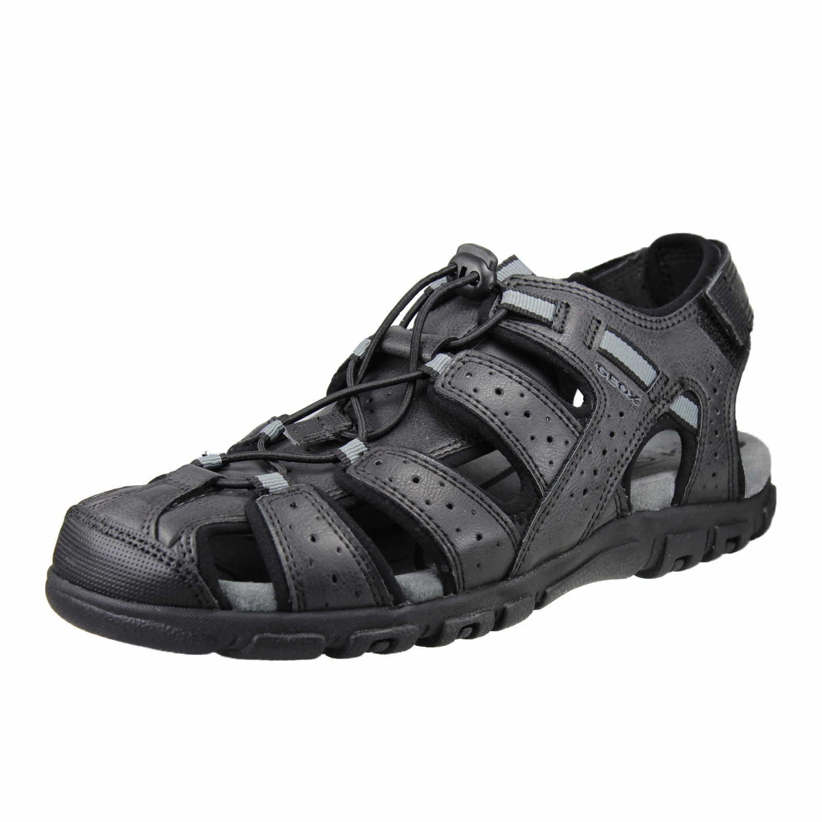 Geox Sandale für Herren in schwarz | Schuhparadies