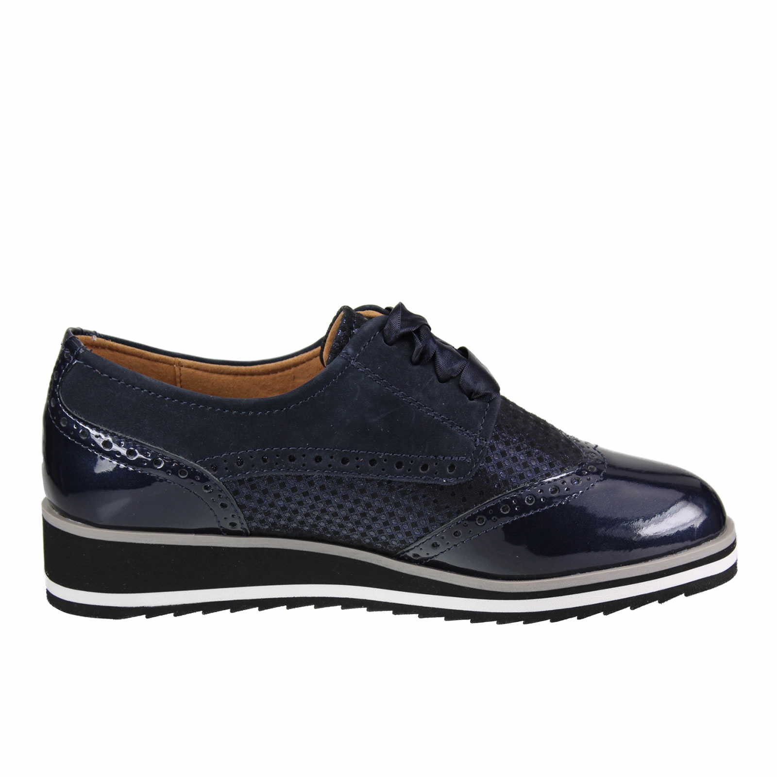 Caprice Schnürhalbschuh für Damen in blau | Schuhparadies