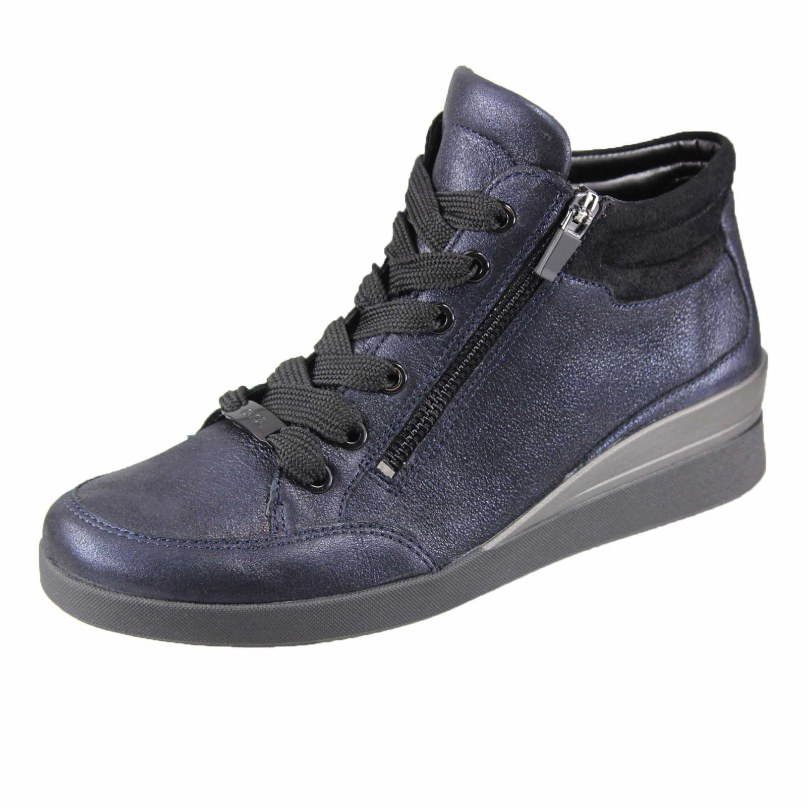 Ara Schnür-Bootie für Damen in blau | Schuhparadies