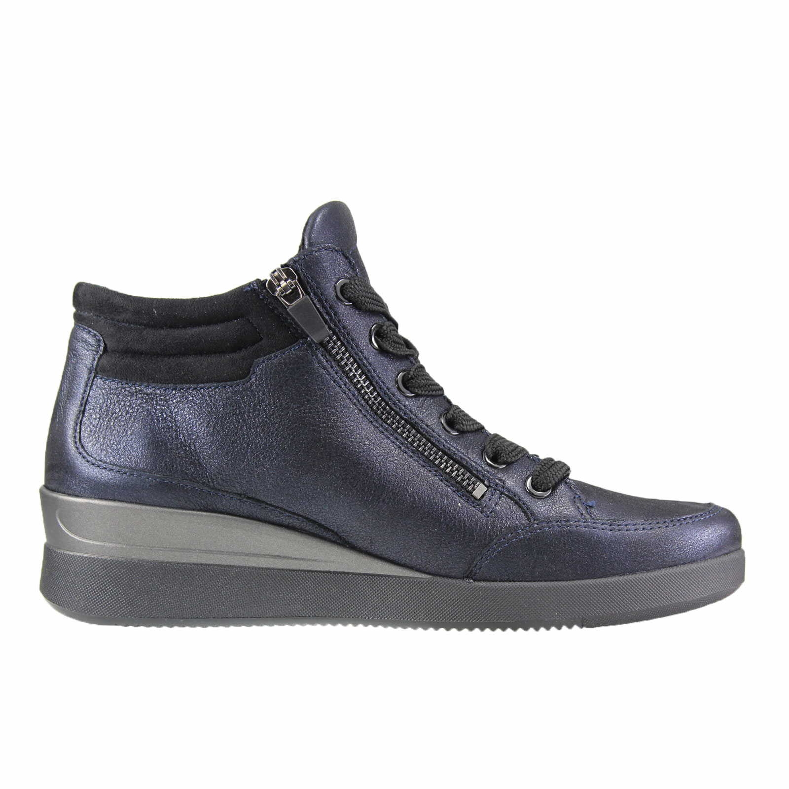 Ara Schnür-Bootie für Damen in blau | Schuhparadies