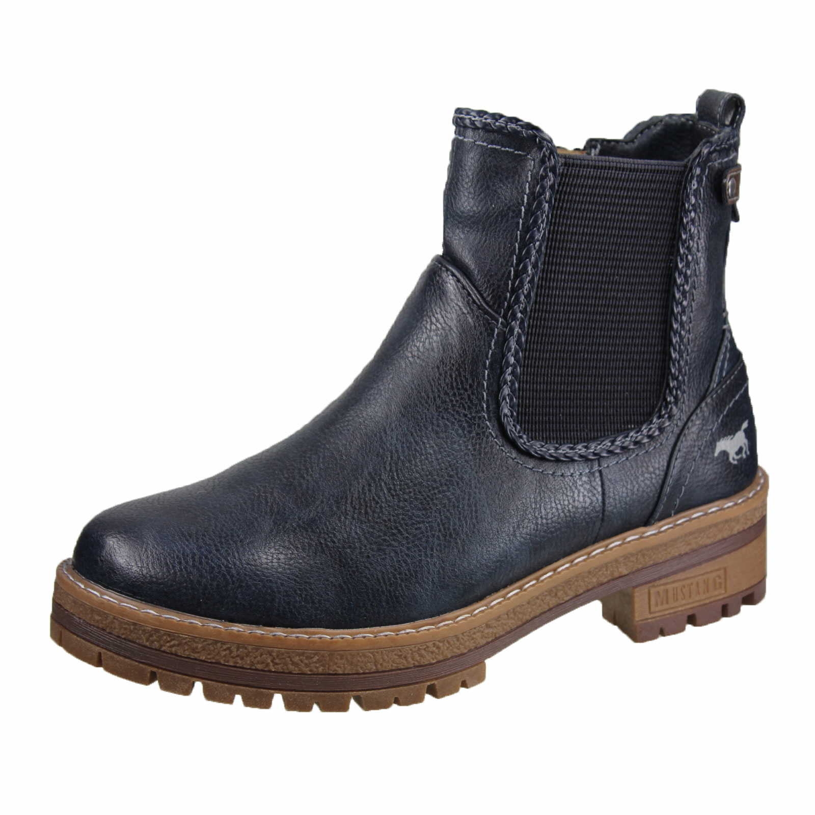 Mustang Shoes Stiefelette für Damen in blau | Schuhparadies