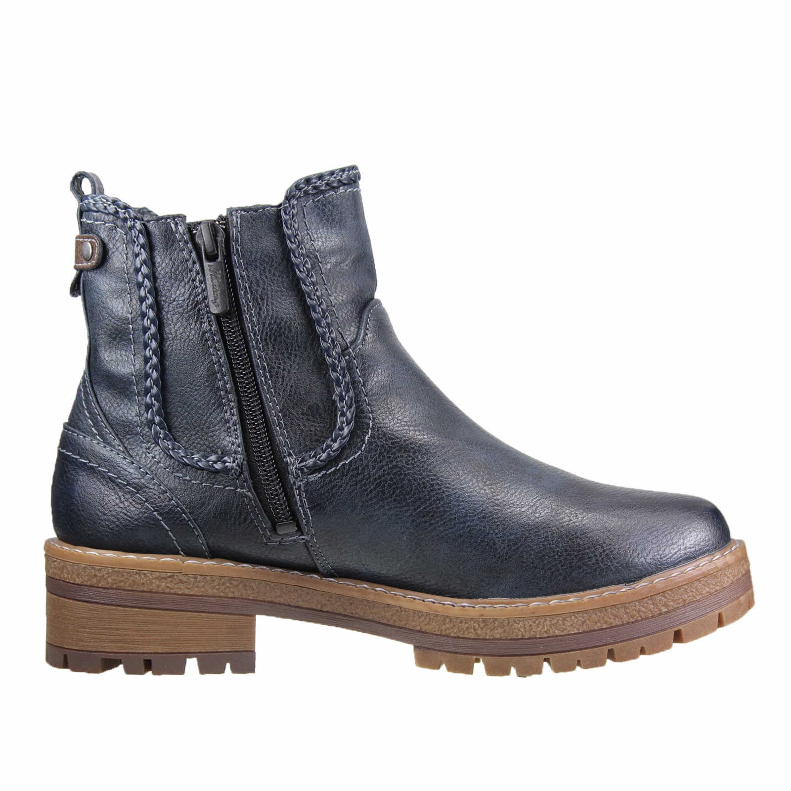 Mustang Shoes Stiefelette für Damen in blau | Schuhparadies