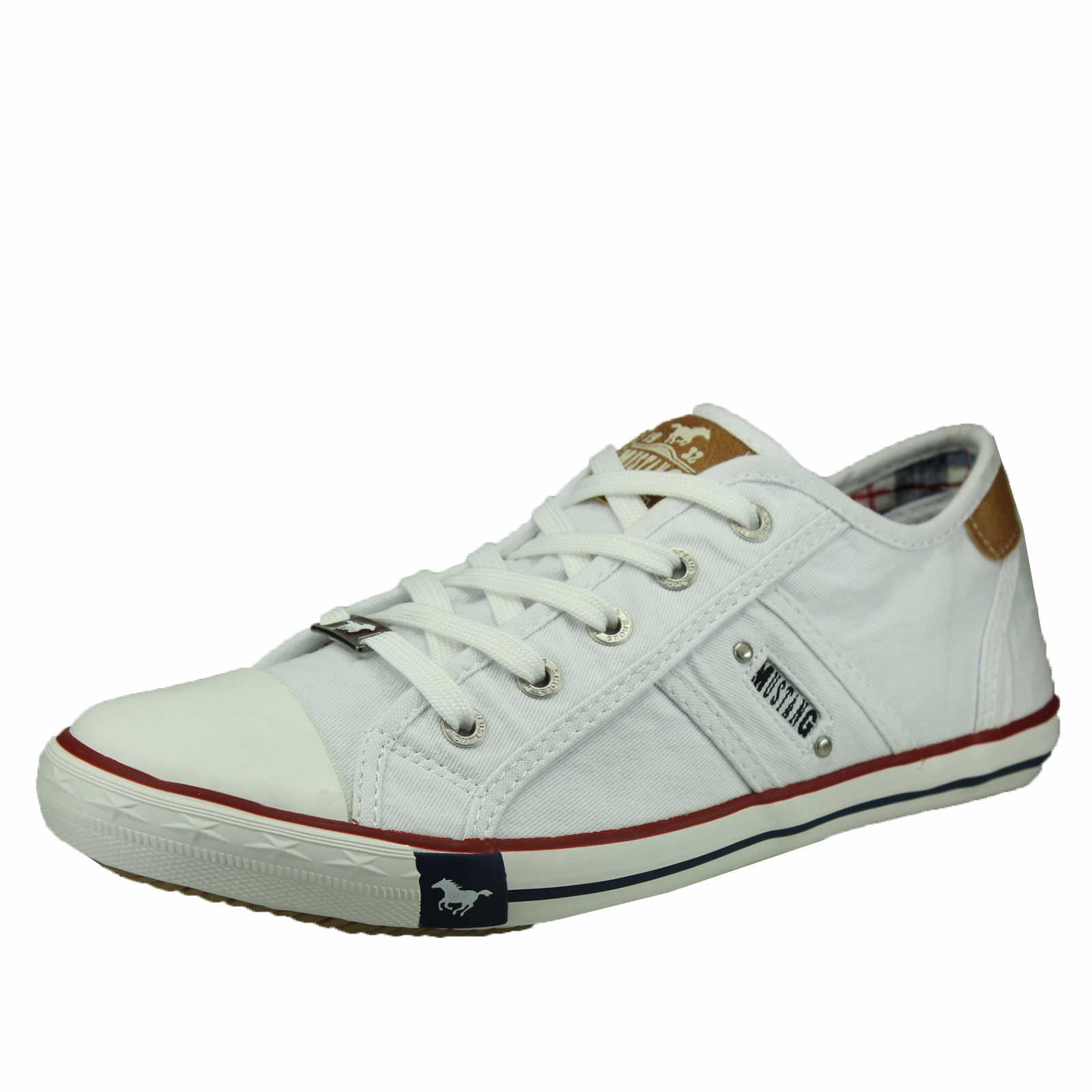 Mustang Shoes Schnürhalbschuh für Damen in weiss | Schuhparadies