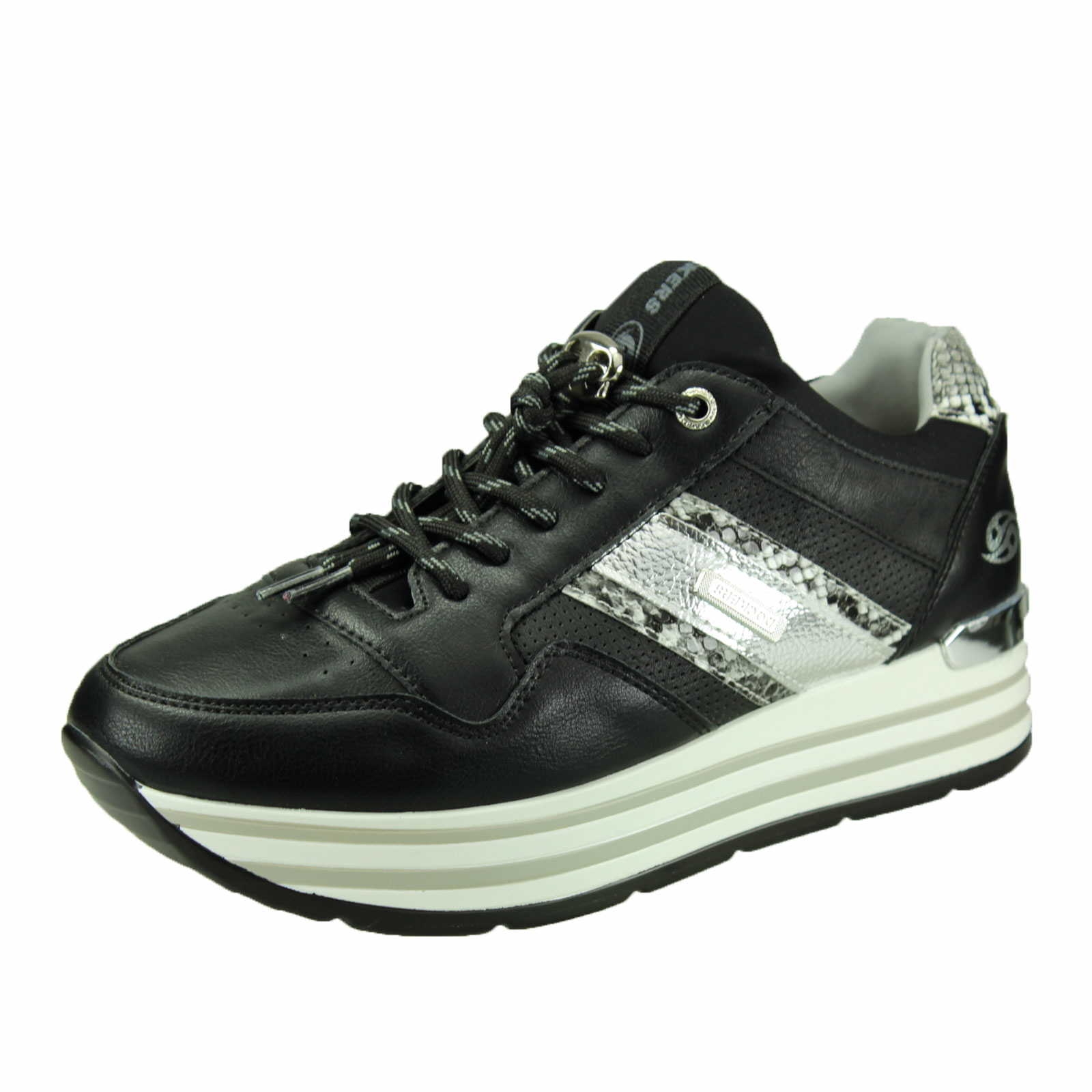 Dockers Sneaker für Damen in schwarz | Schuhparadies