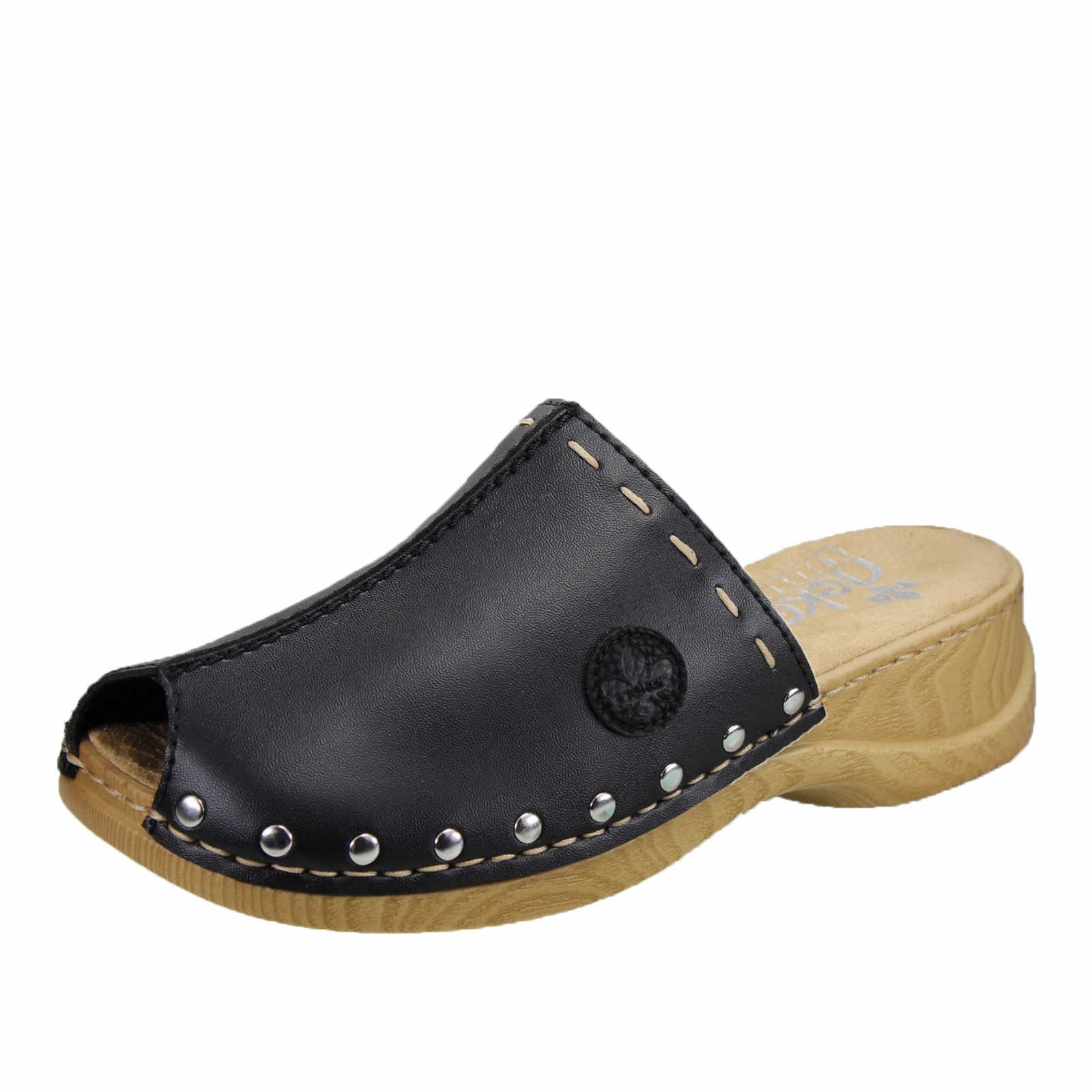 Rieker Clog für Damen in schwarz | Schuhparadies