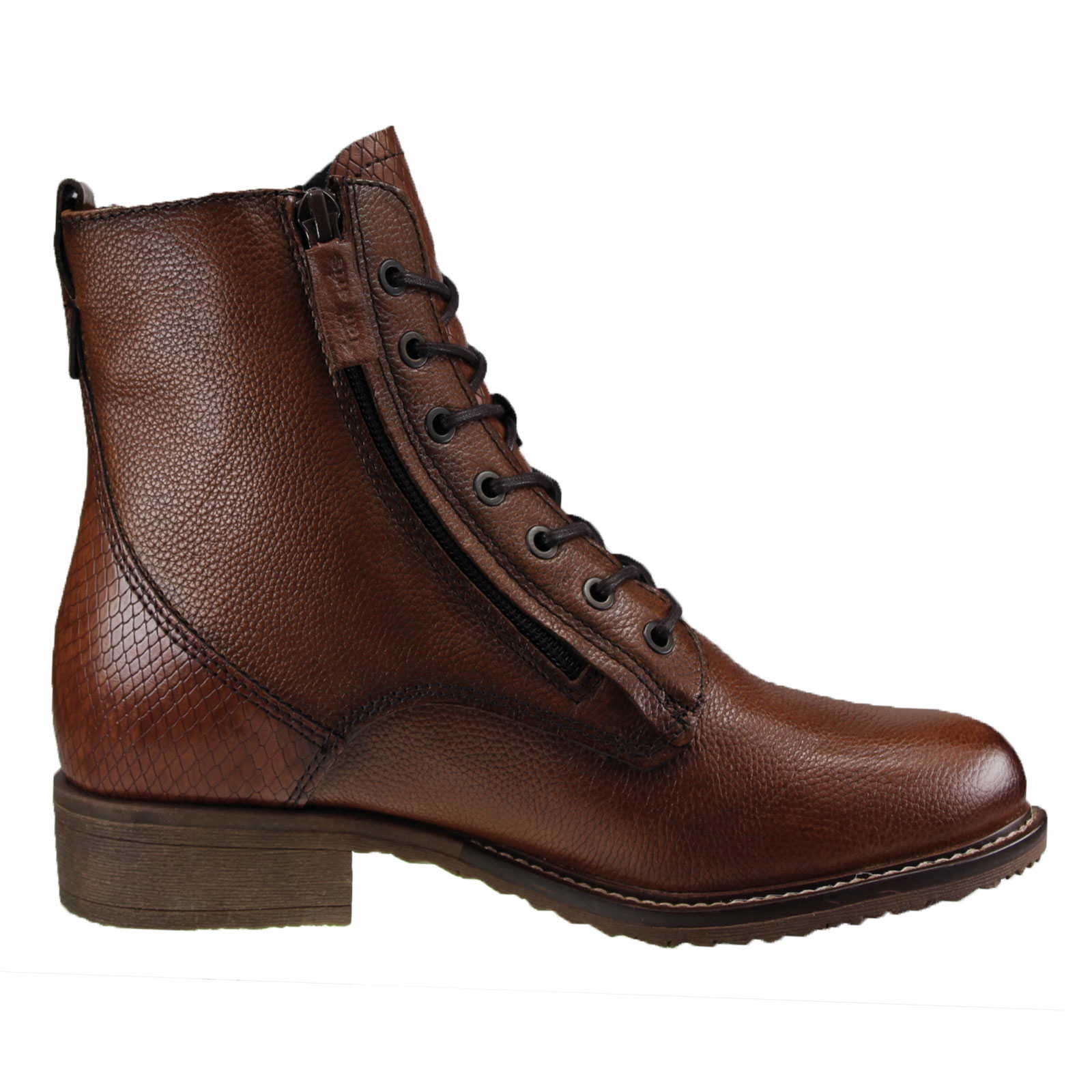 Tamaris Comfort Schnürbootie für Damen in braun | Schuhparadies